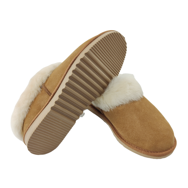 Ladies Sheepskin Kowhai Slippers – Chestnut | NZ Made | Wellington ...