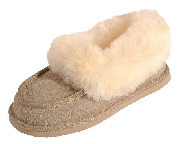 Ladies Classic Slippers - Tan | Sizes Us 5-11 | Natural Sheepskin ...