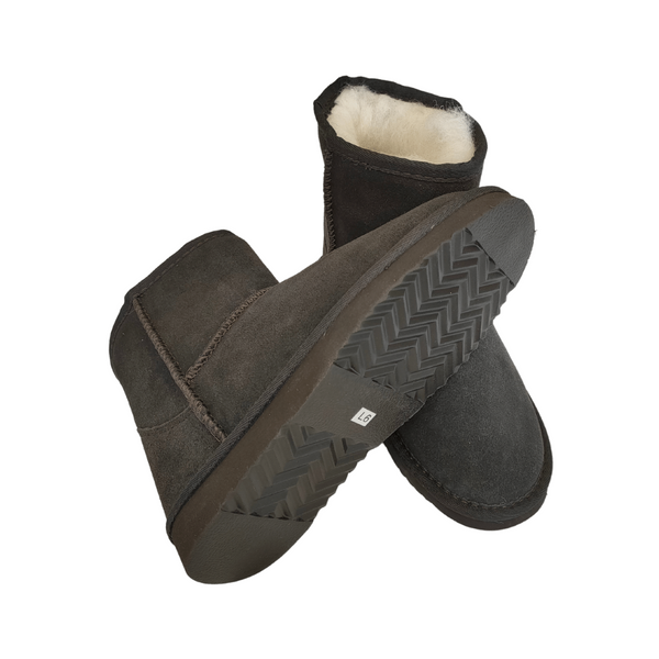Ladies Punga Mini UGG Boots - Grey | Sizes 5-11 | Pure Wool Fleece ...